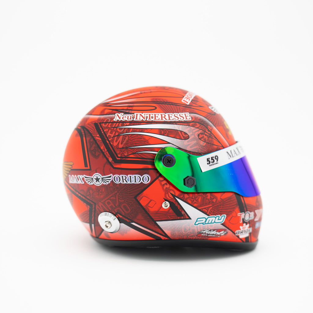 Max Orido Mini Helmet 1:2 Scale RED Edition 2025 (Carbon Fiber ...