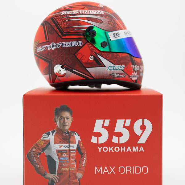 Max Orido Mini Helmet 1:2 Scale RED Edition 2025 (Carbon Fiber ...